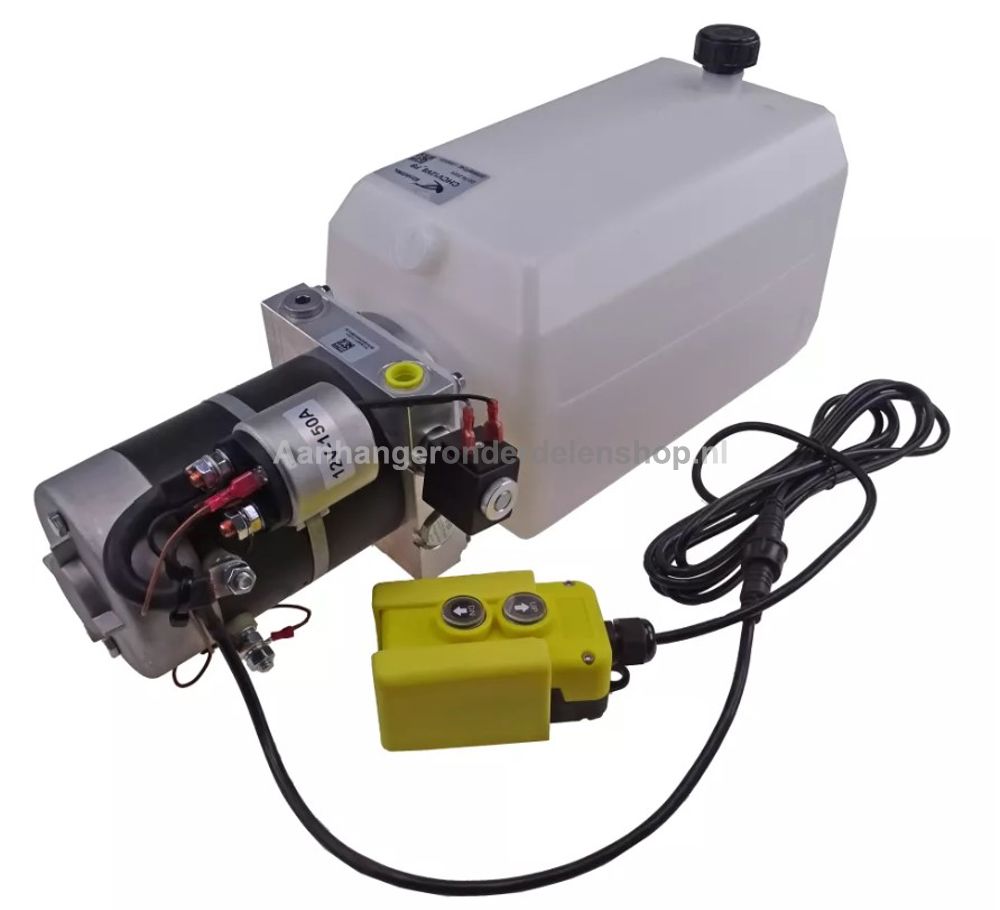 Hydraulische Pomp (aggregaat)12V 180 Bar | Aanhangeronderdelenshop.nl